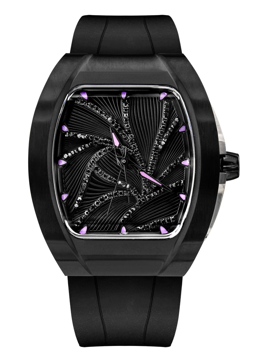 Frost NYC Diamond Evolution Women's Watch - Automatic Skeleton Black L