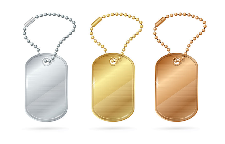 Dog Tag Chain Vector