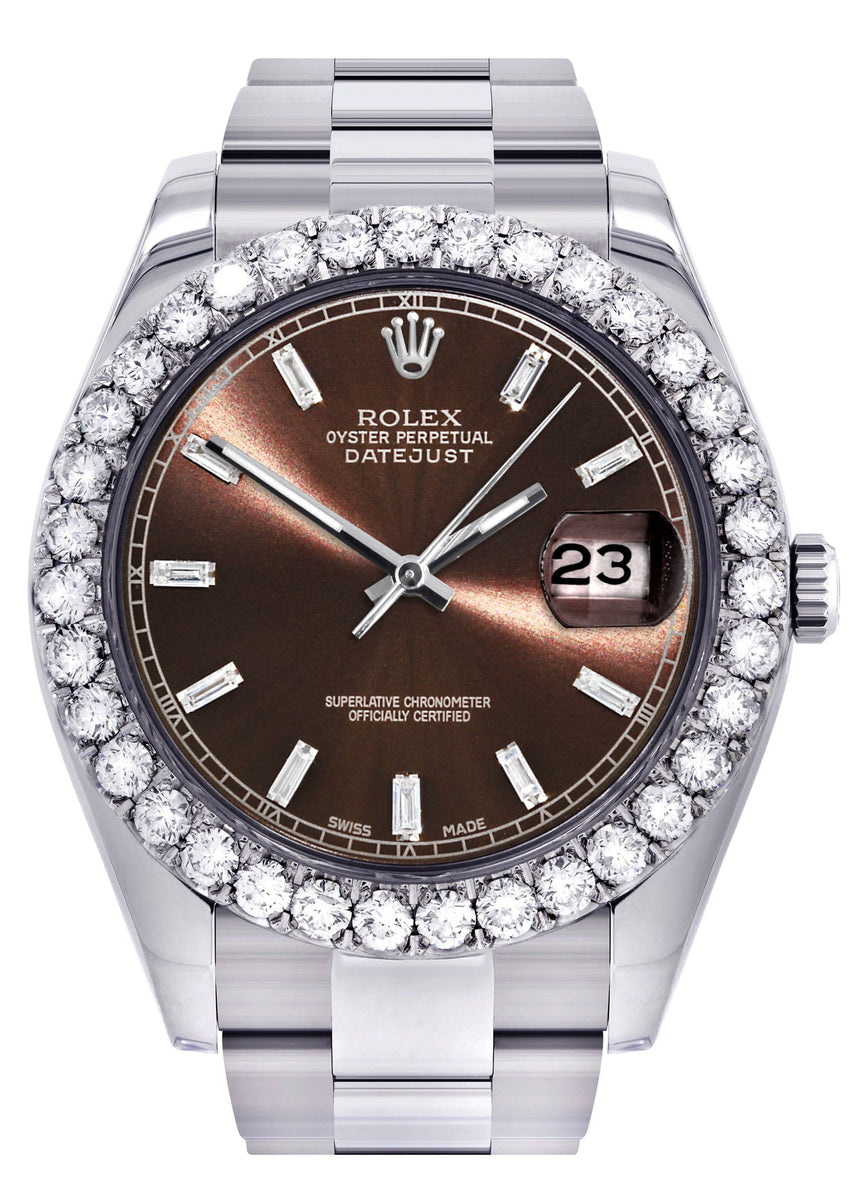 Rolex Datejust II Watch | 41 MM | Custom Morocco Brown Dial | Oyster B